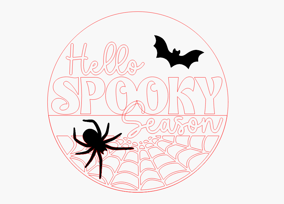 Hello Spooky Season Spider Web – B & C Custom Creations