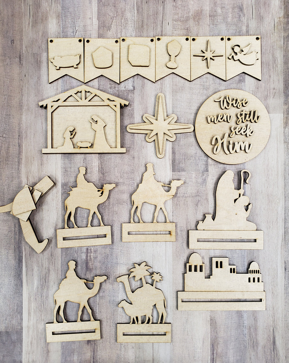 Nativity Tier Tray – B & C Custom Creations